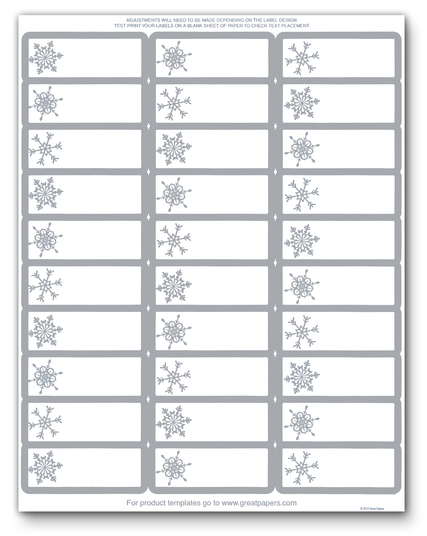 Free Printable Christmas Address Labels Portal Tutorials