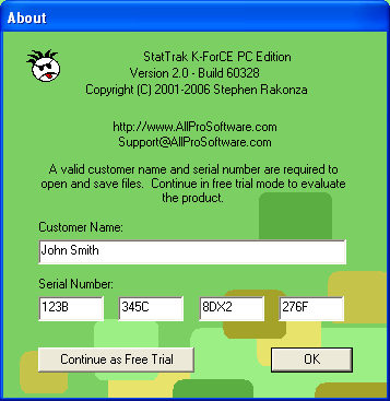 Pointstreak K-ForCE PC Screen Images