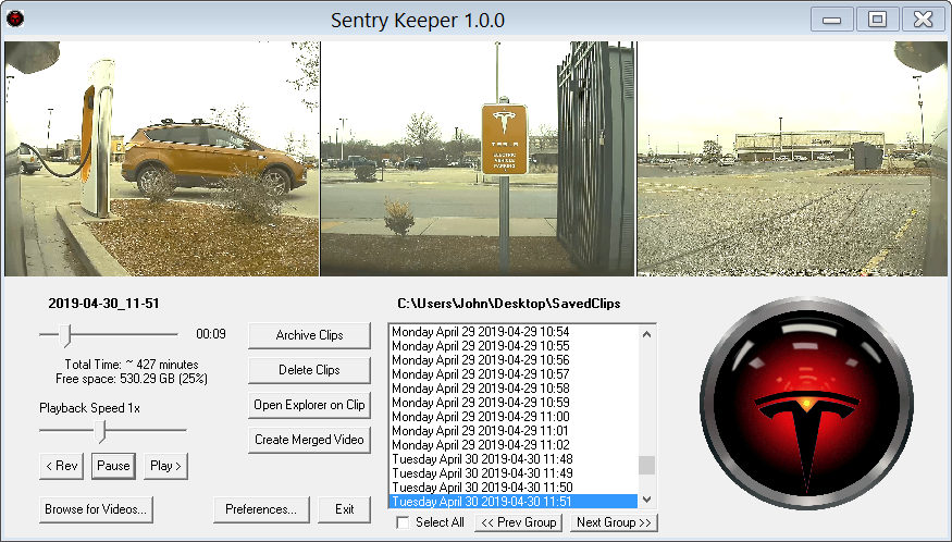 Tesla Sentry Cam Software, Sentry Keeper, Tesla Sentry, Sentry Monitor